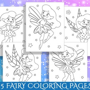 Fairy Coloring Pages: 15 Magical Designs for Preschool and Kindergarten ...