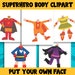 Superhero Kids Body Set for Prek to 6th Grade, 20 Pages, PDF File ...