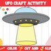 UFO Craft Activity - Color, Cut, and Glue for Prek to 2nd Grade, PDF ...