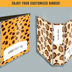 Binder Cover and Spine, 10 Printable & Editable Binder Covers+spines ...