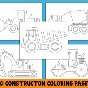 Construction Coloring Pages: 20 Fun & Engaging Worksheets for Preschool ...