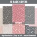 Powerpoint Binder Covers, 10 Printable/editable Terrazzo Marble Covers ...