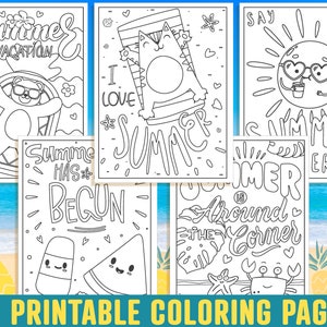 Summer Coloring Pages: 26 Printable Summer Holiday Designs for Kids ...