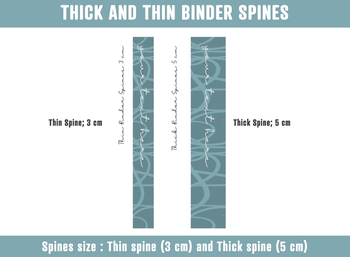 Powerpoint Binder Cover Templates, 10 Printable/editable Abstract ...