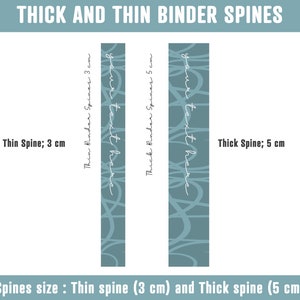 Powerpoint Binder Cover Templates, 10 Printable/editable Abstract ...