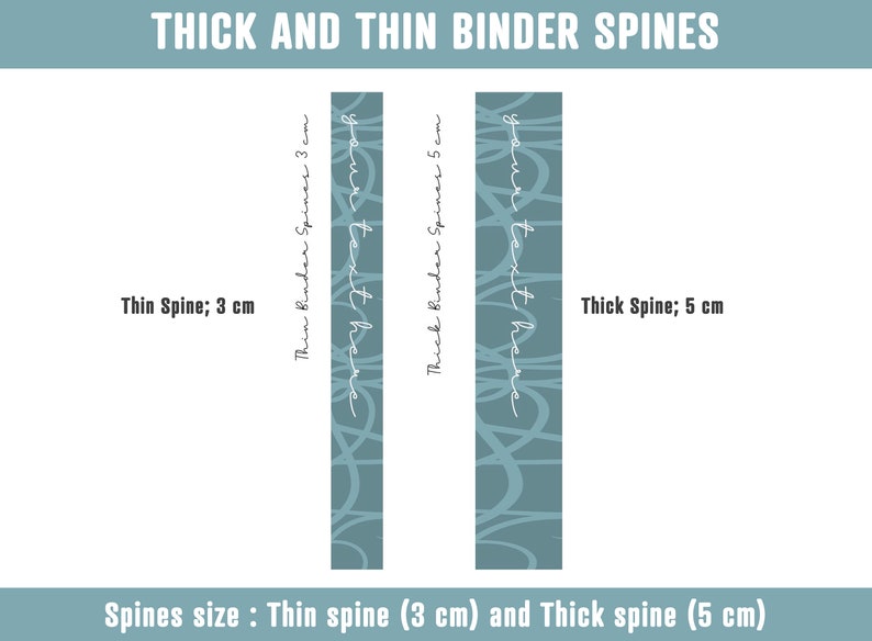 Powerpoint Binder Cover Templates, 10 Printable/editable Abstract ...