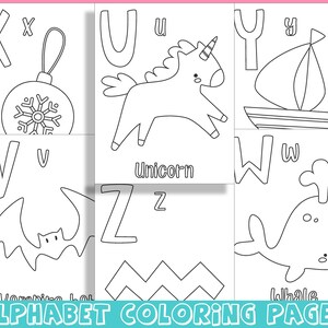 Color the Alphabet: Fun and Educational Coloring Pages for Kids, Upper ...