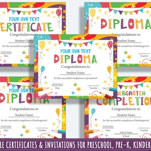 Editable Funny Class Awards, End of the Year Awards, Diplomas ...