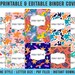 Abstract Binder Cover 10 Printable & Editable Coversspines - Etsy