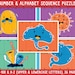 Sea Animal Number and Alphabet Sequence Puzzles (printable), 1-100 and ...