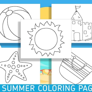 Summer Coloring Pages: 25 Fun and Engaging High-resolution Sheets for ...