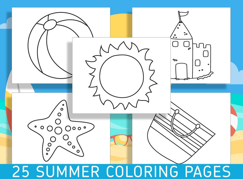 Summer Coloring Sheets, Get Creative This Summer With 25 Fun and ...