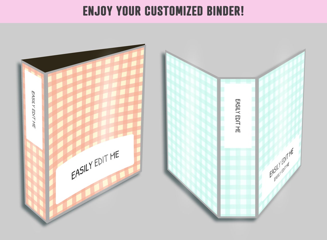 Planner Cover Printable 10 Printable & Editable Binder - Etsy