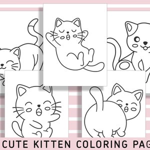 Kitten Coloring Pages: 25 Adorable Coloring Book Designs – Perfect for ...