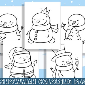 25 Adorable Snowman Coloring Pages for Preschool & Kindergarten, High ...