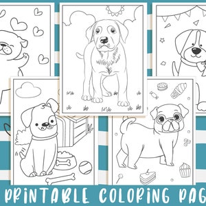 Puppy Coloring Pages: 21 Fun Activity Sheets for Kids, Perfect for Boys ...