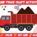 Dump Truck Craft Activity Color, Cut, and Glue for Prek to 2nd Grade ...