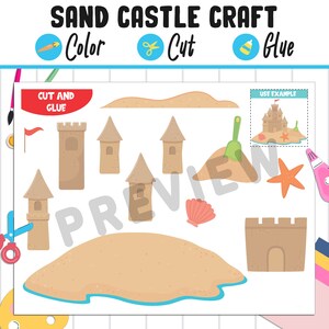 Sandcastle Craft: Build a Sandcastle Summer Activity for Kids - Color ...