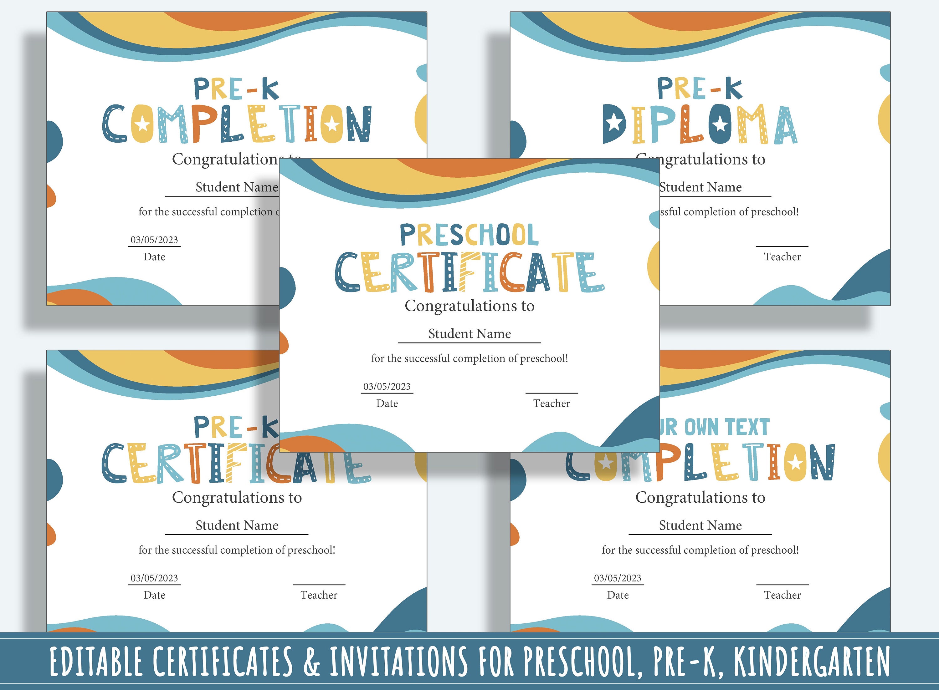 Customizable Modern Diplomas, Certificates, and Invitations for ...