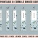 Adventure Binder Cover, 10 Printable & Editable Binder Covers Spines ...