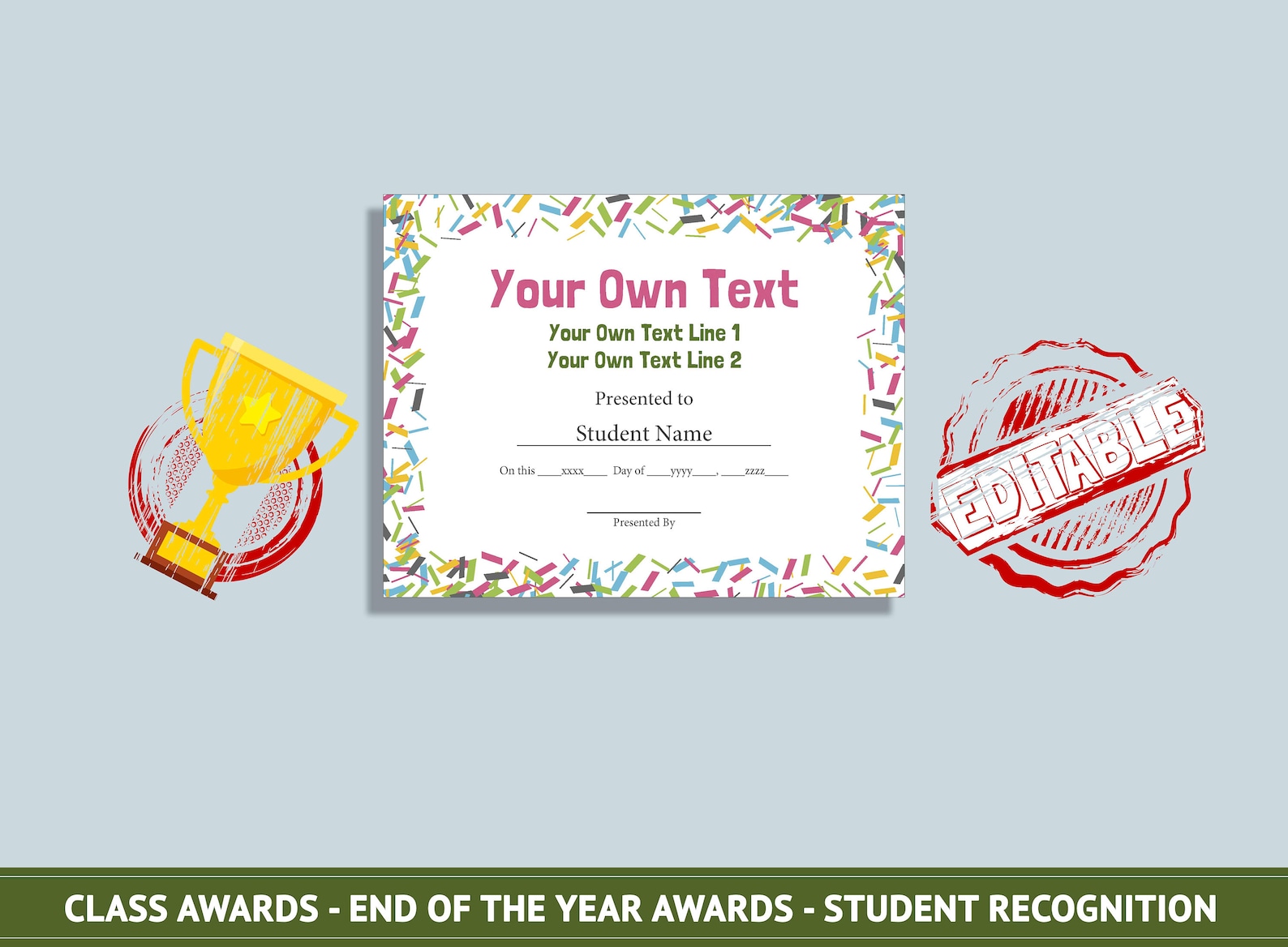 Editable Fun Awards for Students at the End of the Year, Classroom ...