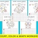 40 Count, Color & Graph Worksheets, Count and Graph Shapes Worksheets ...