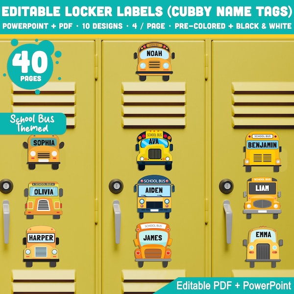 School Bus Names - Etsy