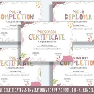 37 Pages of Customizable Diploma, Certificate, and Invitation Templates ...