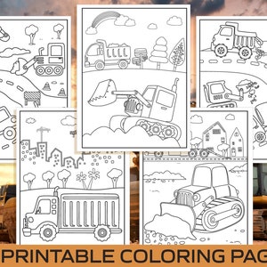 40 Printable Construction Coloring Pages for Kids – High-resolution PDF ...