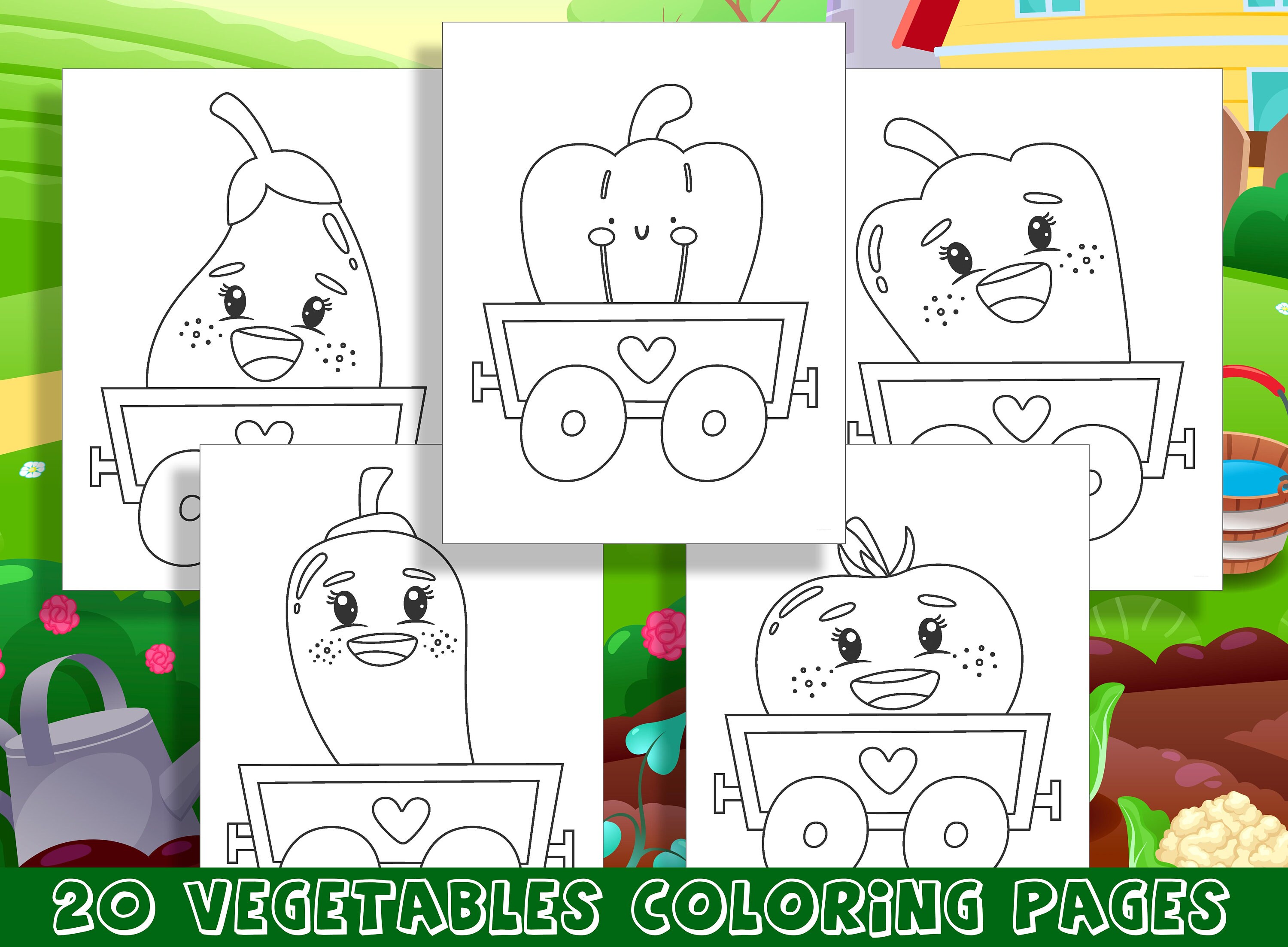 Fun and Educational Vegetable Coloring Pages for Preschool and ...