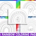 25 Delightful Rainbow Coloring Pages for Kids Perfect for Preschool ...