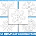 30 Snowflake Coloring Pages for Preschool and Kindergarten – High ...