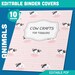 Binder Cover Animal, 10 Printable & Editable Binder Covers and Spines ...