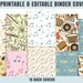 Binder Cover Music 10 Printable/editable Coversspines Teacher/school ...