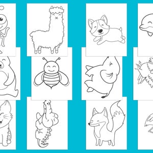 Preschool Coloring Pages 100 Printable Animal Coloring Pages for Boys ...