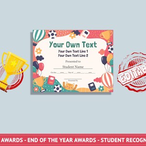 Editable Classroom Superlative Awards, End of the Year Classroom Awards ...