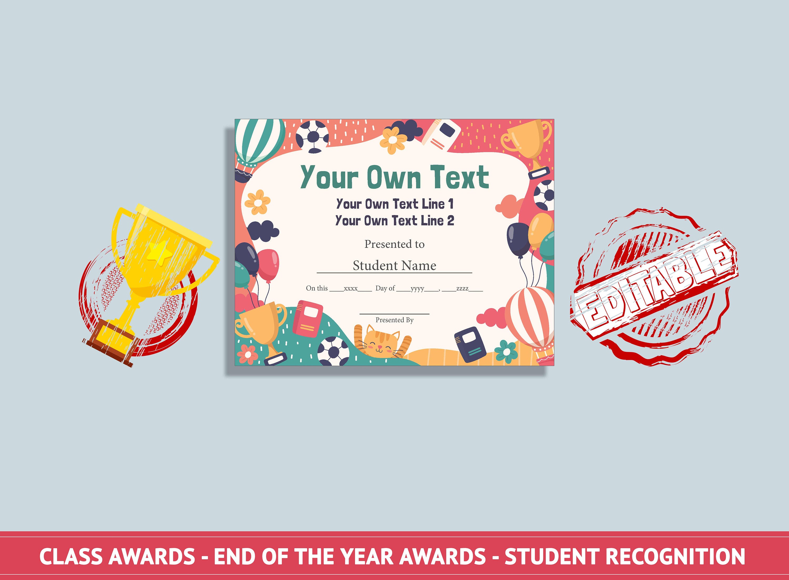 Editable Classroom Superlative Awards End of the Year - Etsy
