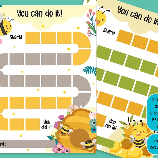Cute Bee Template - Etsy