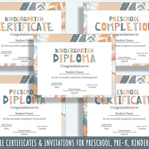 37 Pages of Editable Diploma, Certificate, and Invitation Templates for ...
