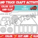 Dump Truck Craft Activity Color, Cut, and Glue for Prek to 2nd Grade ...