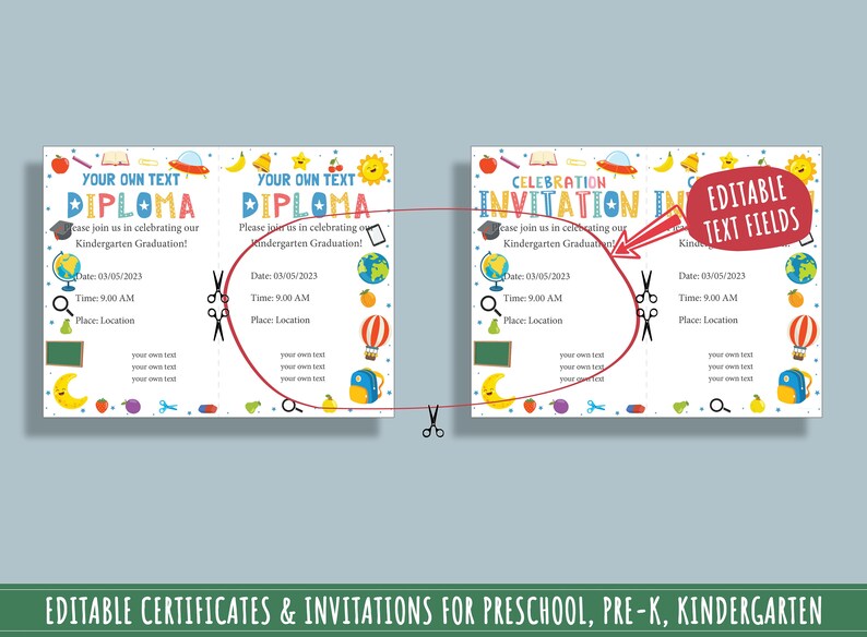 Fun and Creative Certificate Diploma and Invitation - Etsy