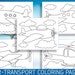 Up Up and Away: 25 Fun Air Transport Coloring Pages for - Etsy