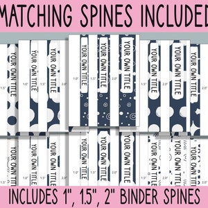 10 Editable Circles and Dots Binder Covers, Includes 1", 1.5", 2 ...