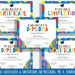 Editable Class Awards, End of the Year Awards, Diplomas, Certificates ...