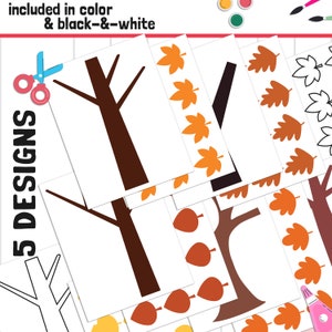 Fall Leaves Name Craft, Sight Word Activity, Back-to-school Bulletin ...