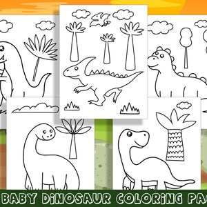 Dinosaur Coloring Pages: 30 Roar-some Baby Dinosaur Designs for ...
