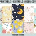 Cat Binder Cover, 10 Printable/editable Covers+spines, Teacher/school ...