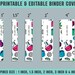 Science Pattern Binder Cover, 10 Printable & Editable Binder Covers ...