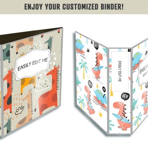 Animal Binder Covers, 10 Printable/editable Binder Covers & Spines ...