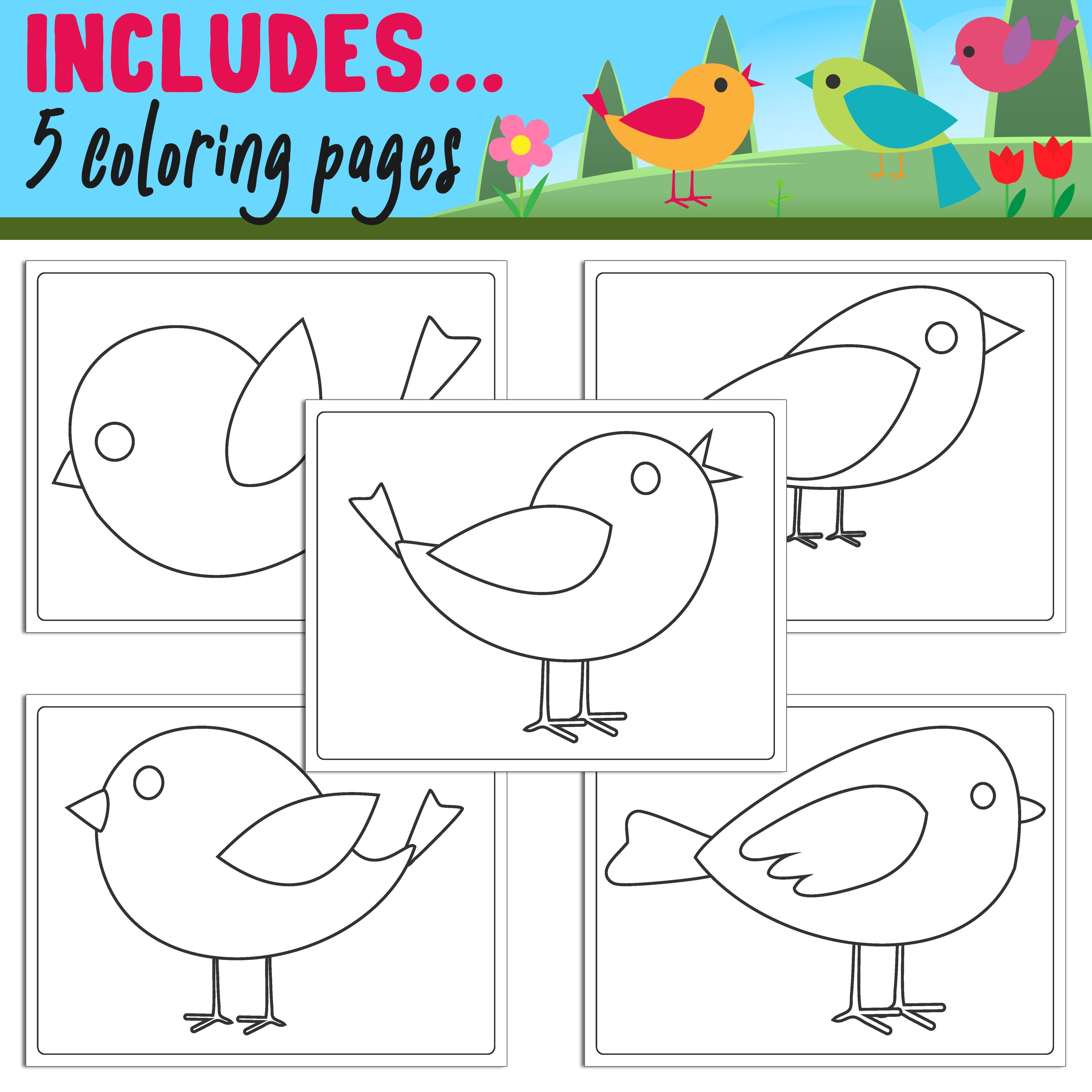 How To Draw A Bird For Kids